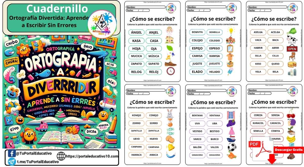 🌟 ¡Descubre Actividades Divertidas para Aprender Ortografía! 📝