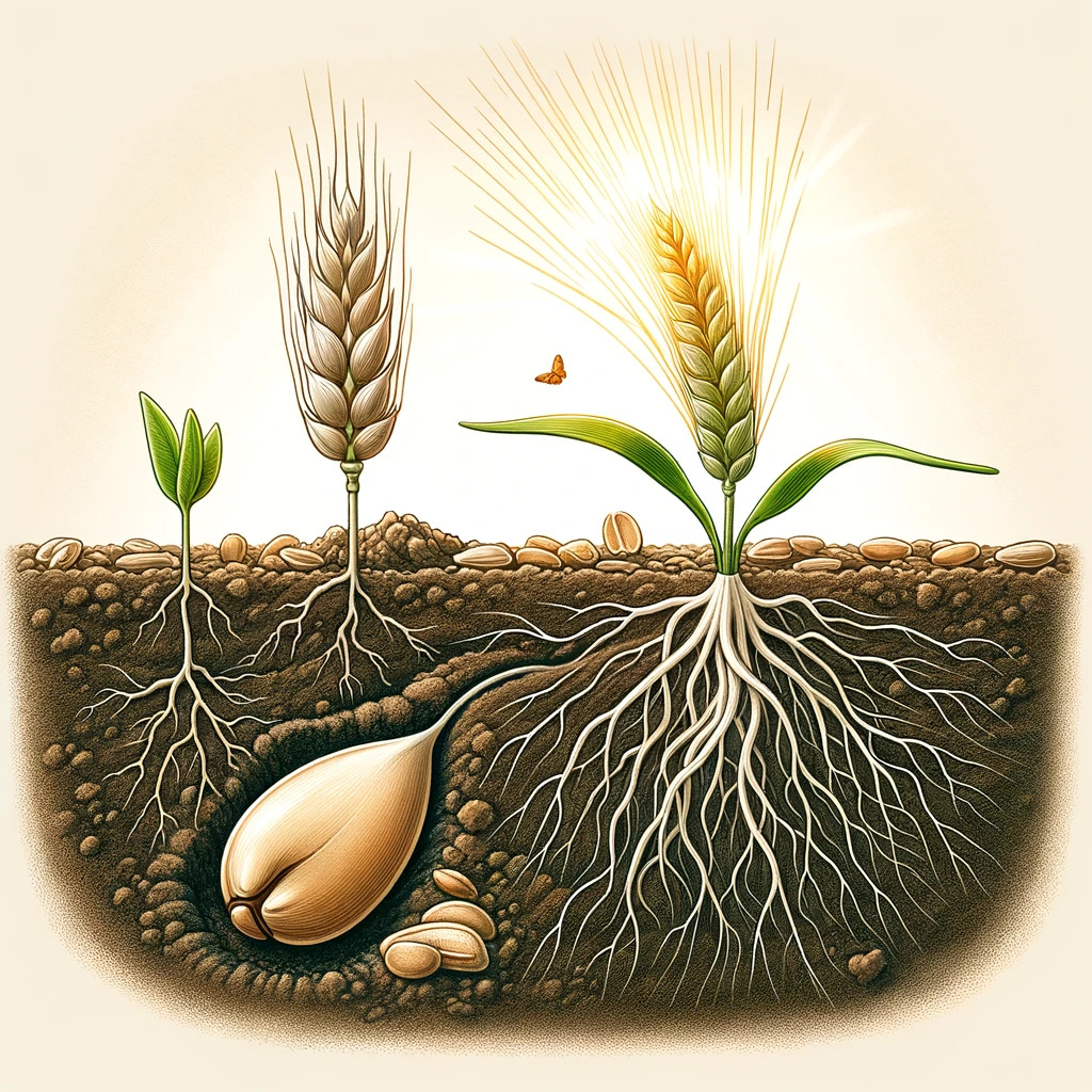 🌾 ¡Descubre el Ciclo de Germinación y Crecimiento del Trigo! 🌱